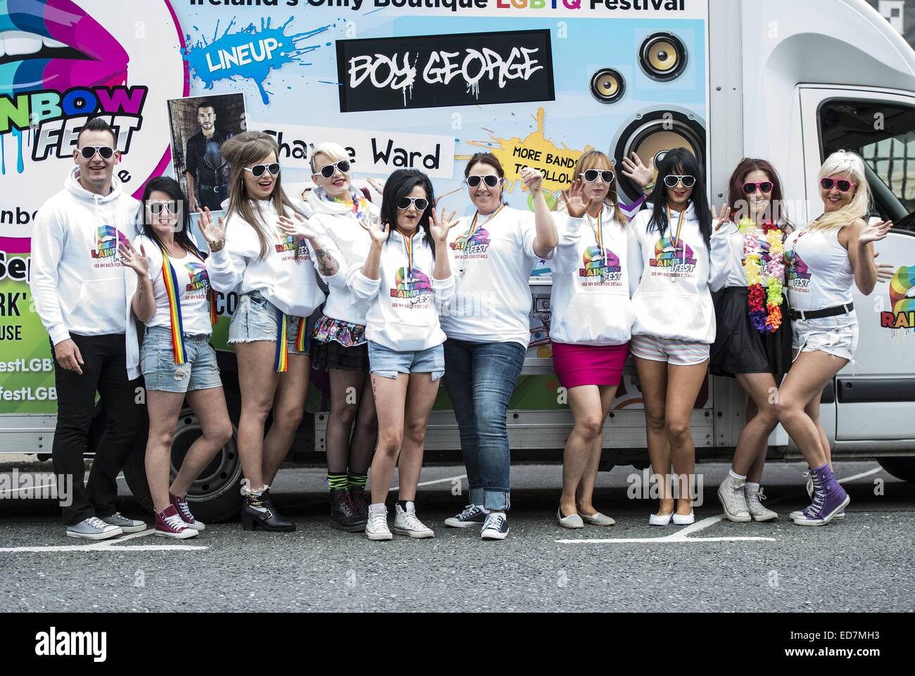 2014 Dublin Pride Parade & Festival Featuring: Rainbow Fest Team Where ...