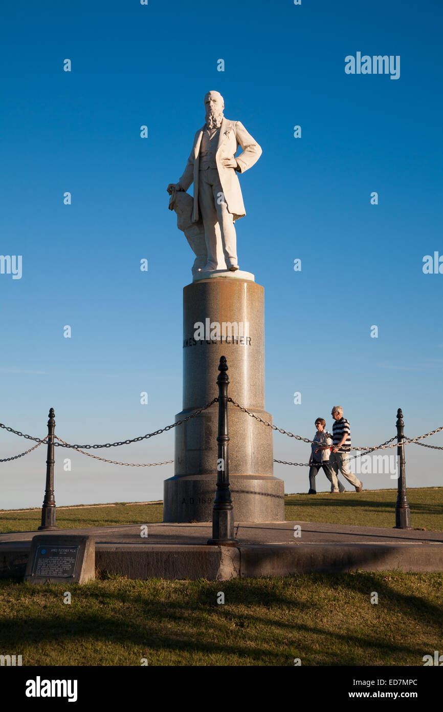 James Fletcher (1834-1891) statue in Fletcher Park Newcastle NSW ...