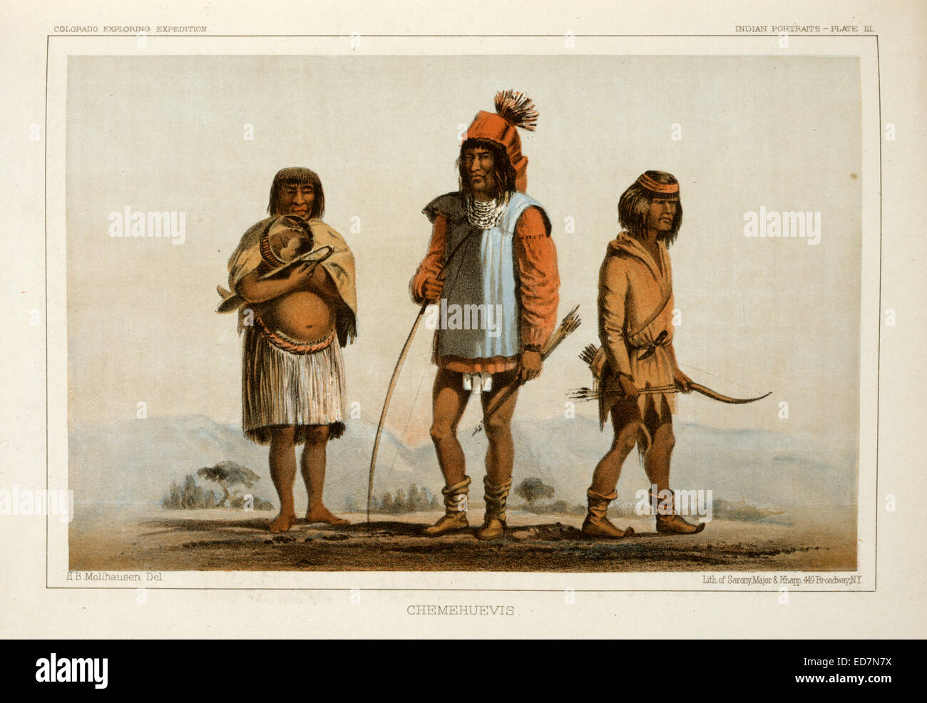 Chemehuevi indians of the colorado river region hi-res stock ...