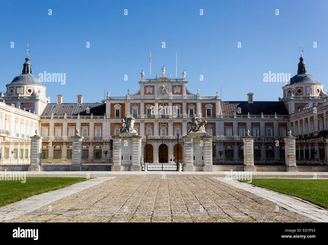 The Royal Palace of Aranjuez. Aranjuez, Community of Madrid, Spain ...