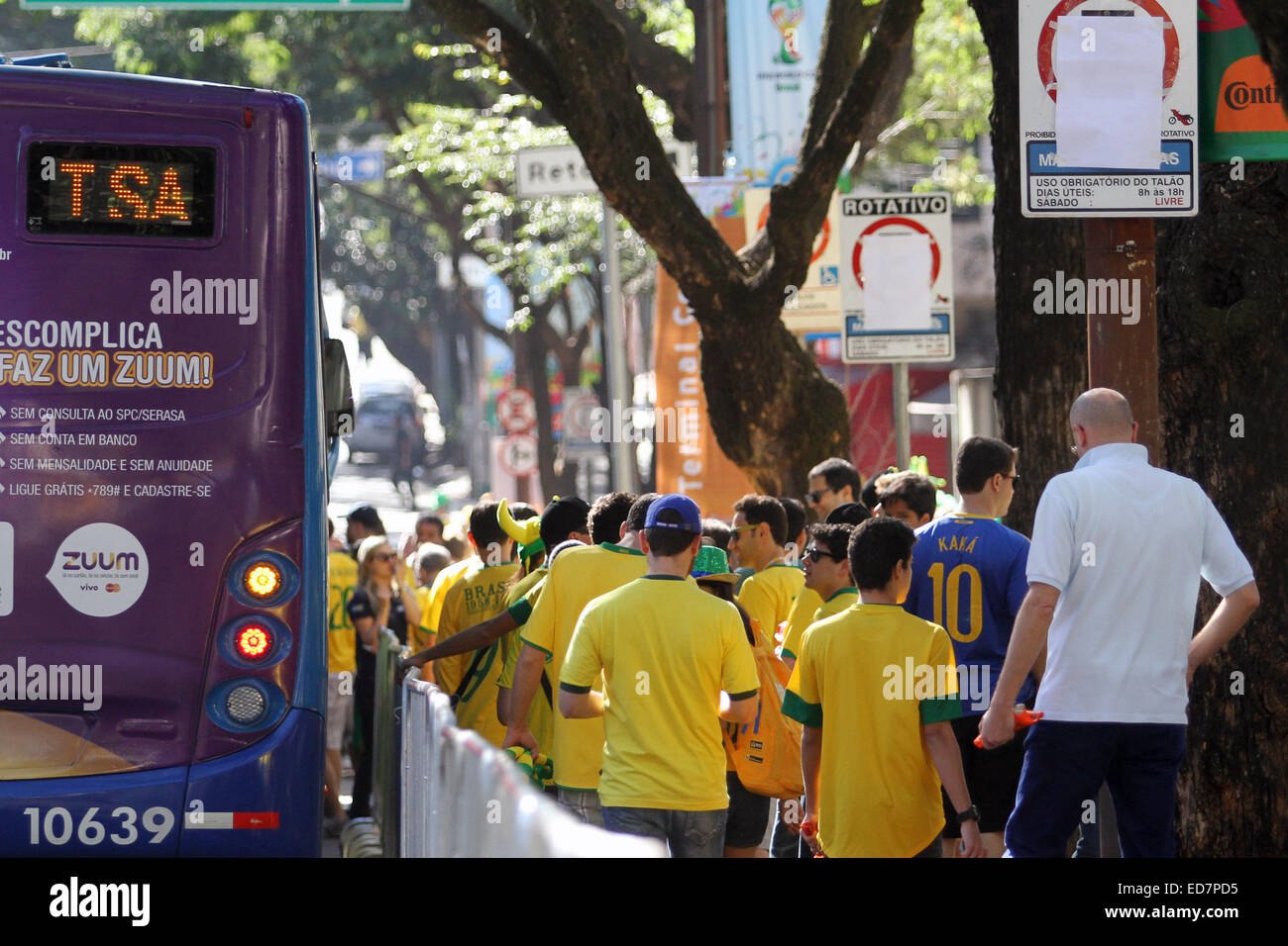Fans at FIFA Fan Fest Rio de Janeiro anticipate the Brazil v Chile ...