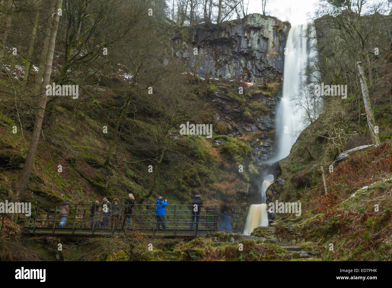 Pistyll Rhaeadr Waterfalls, Wales Stock Photo - Alamy