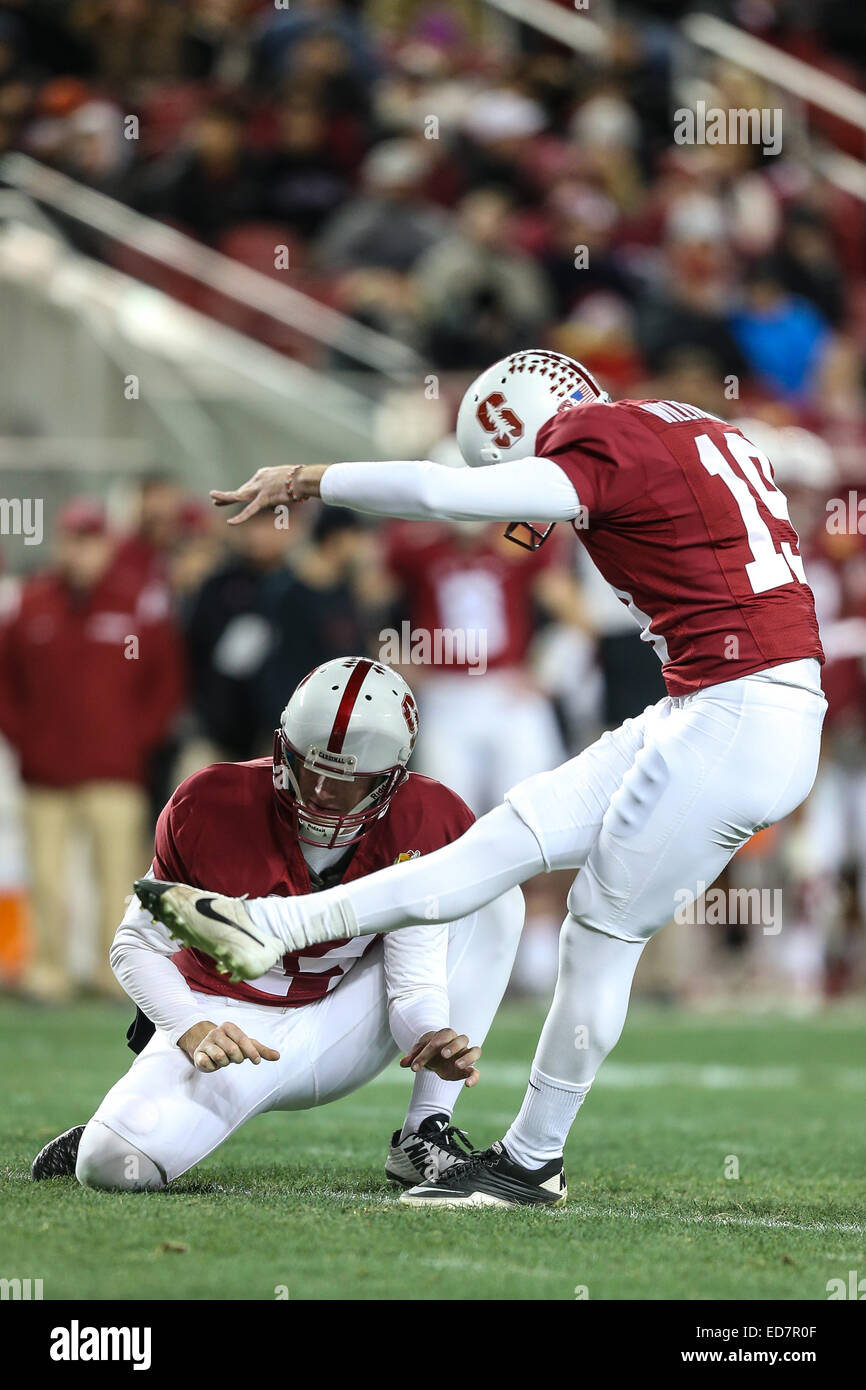 December 30, 2014: Stanford Cardinal place kicker Jordan Williamson (19 ...