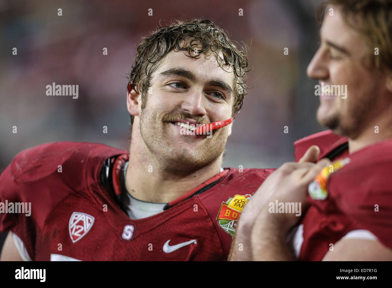 December 30, 2014: Stanford Cardinal guard Johnny Caspers (57) on the ...