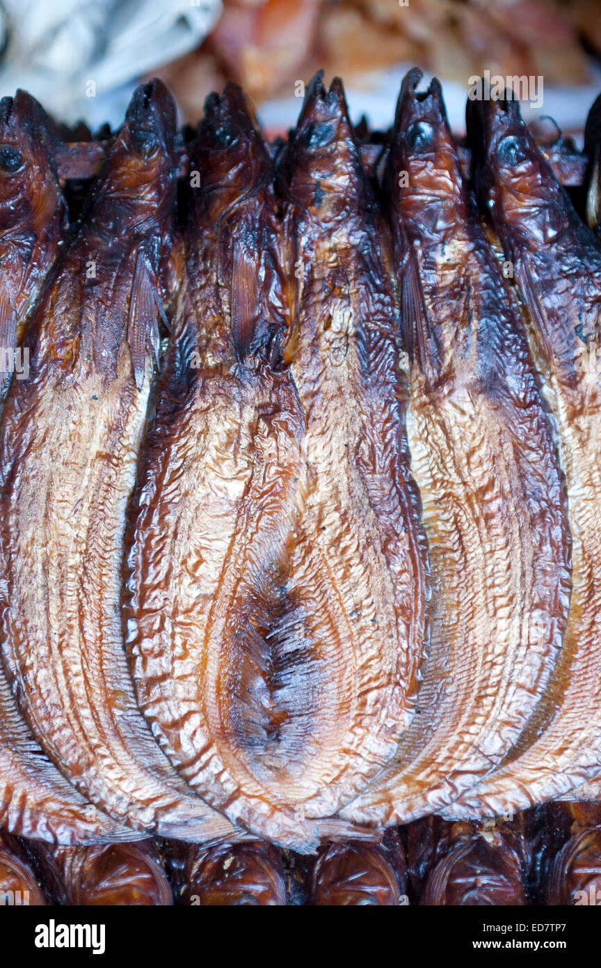 Dried fish, Food market, Phnom Penh, Cambodia, Indochina, Southeast ...