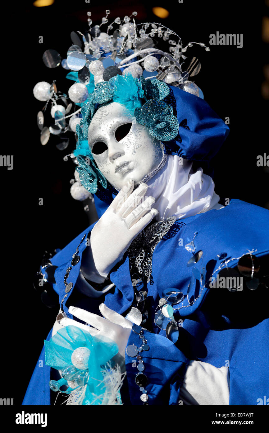 A japanese style mask on black background exhibited during the ...