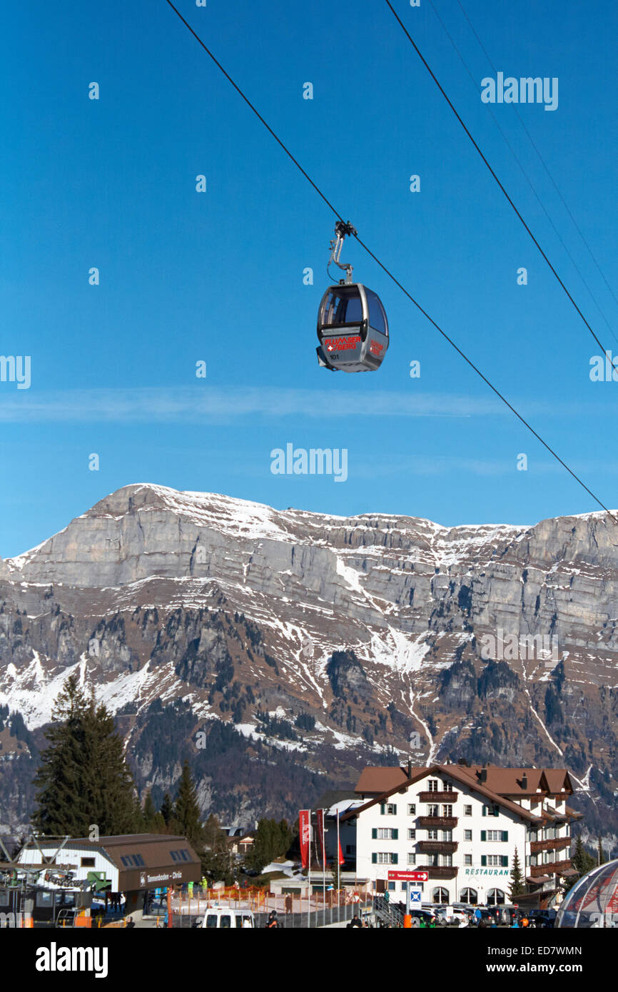 cable car at Flumserberg Tannenboden ski resort switzerland Stock Photo ...
