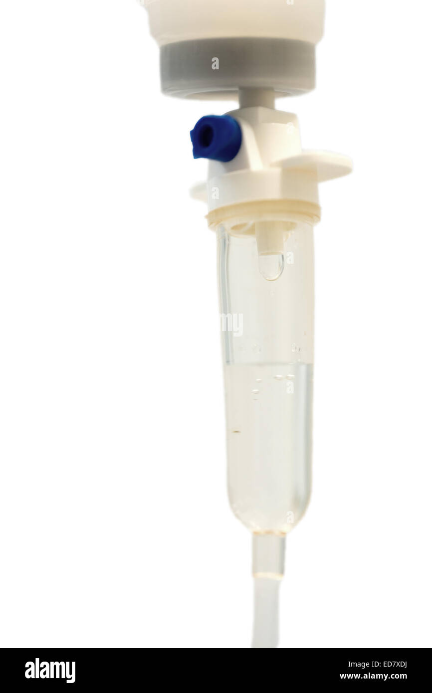 Saline Solution Volumetric Infusion IV Stock Photo - Alamy