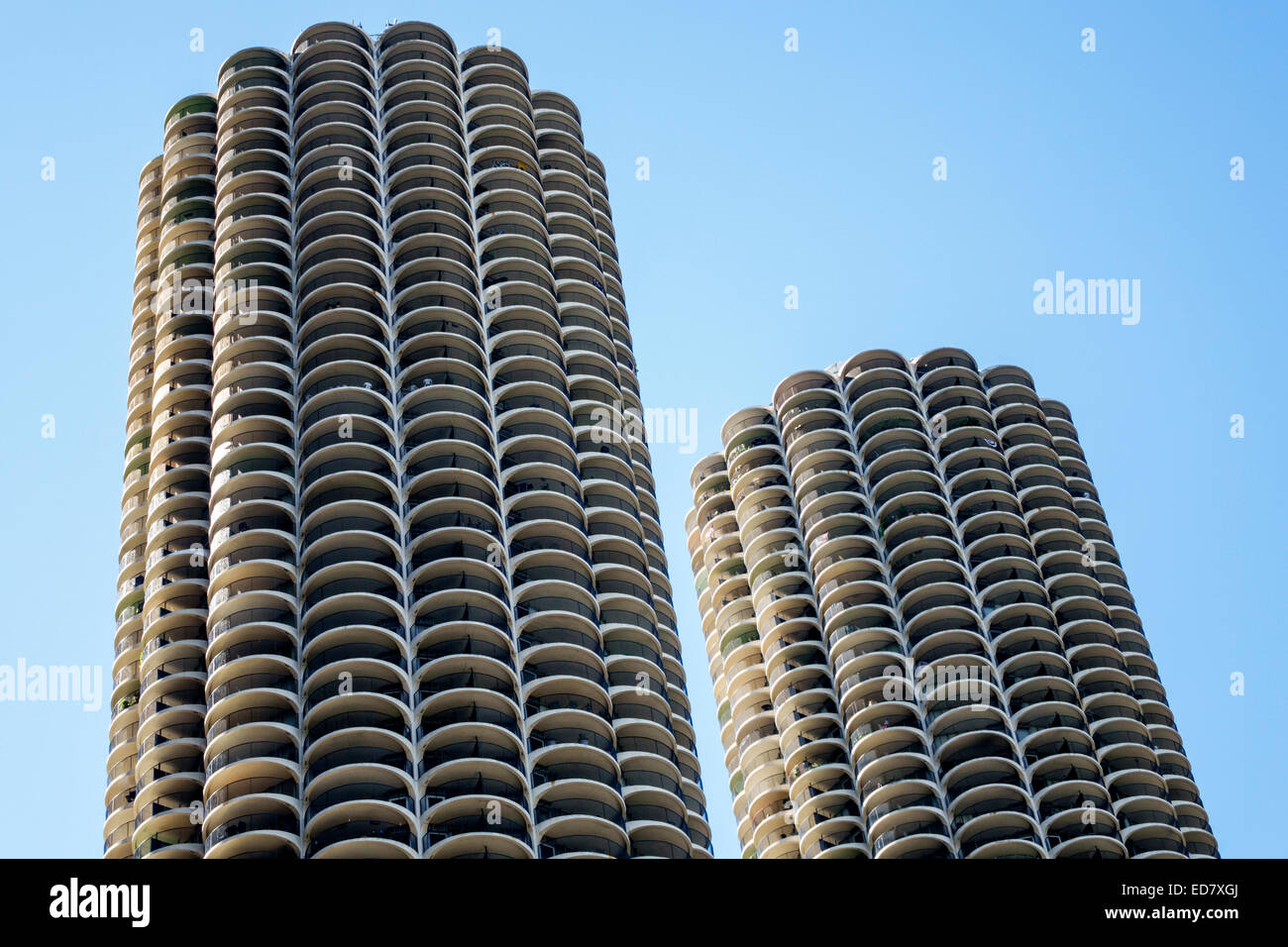 Chicago Illinois,River North,downtown,Marina City,high rise,residential ...