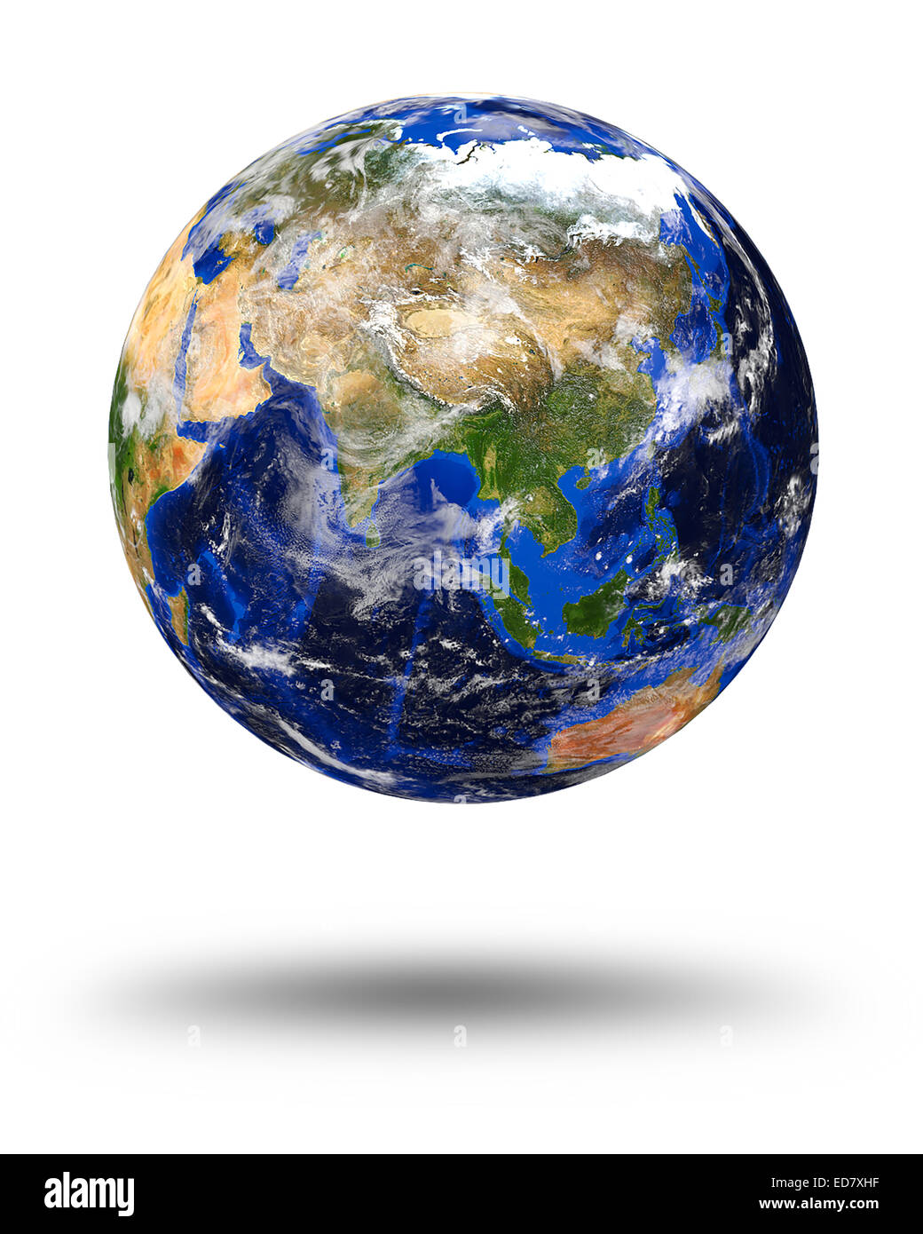 Blue marble earth asia Cut Out Stock Images & Pictures - Alamy