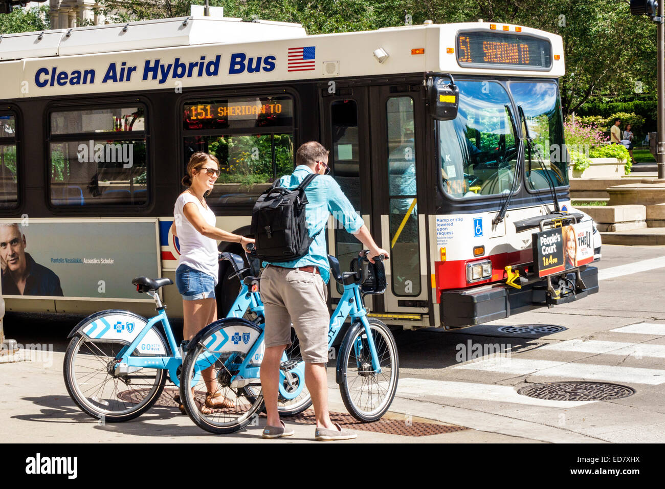Chicago Illinois,Loop,downtown,Michigan Avenue,Divvy Bike Share Program ...
