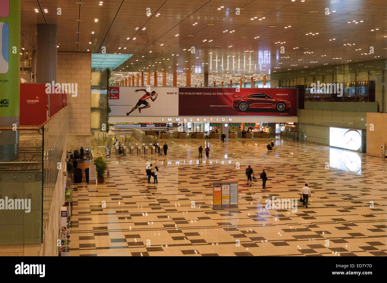 Singapore Changi international airport arrivals hall Stock Photo - Alamy