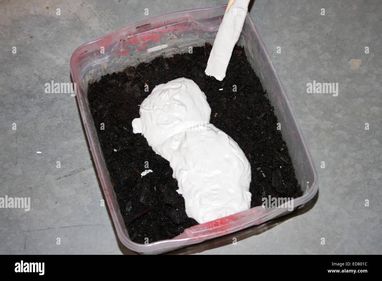 Footprint cast forensic hi-res stock photography and images - Alamy