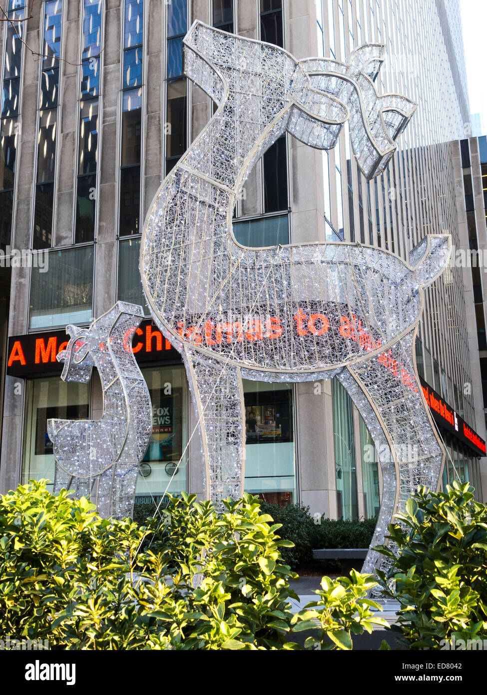 Holiday Christmas Reindeer Light Display,fox square, Avenue of the ...