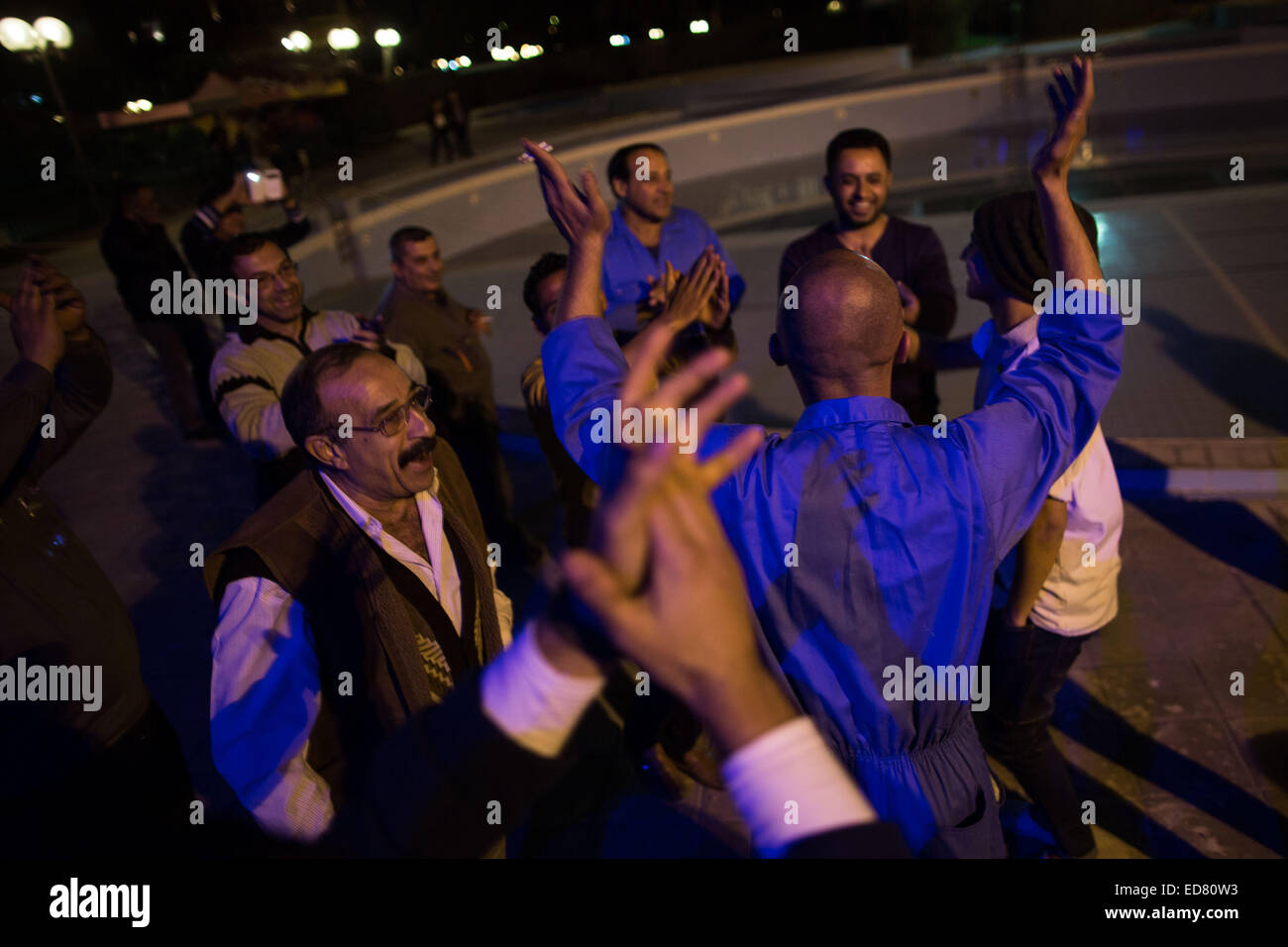 Baghdad, Iraq. 1st Jan, 2015. Iraqi people dance to celebrate the new ...