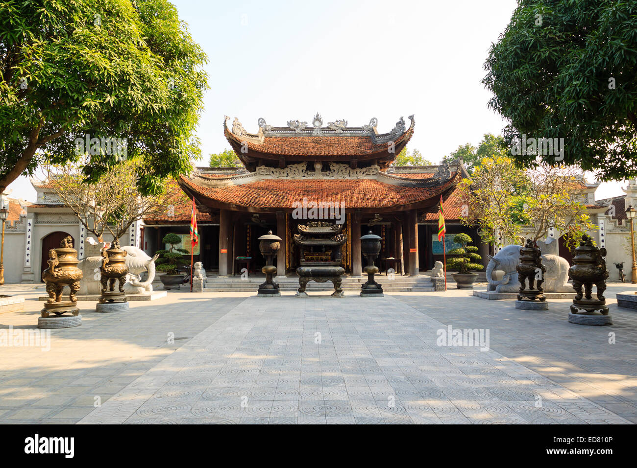 Vietnam temple in Hanoi, Vietnam Stock Photo - Alamy