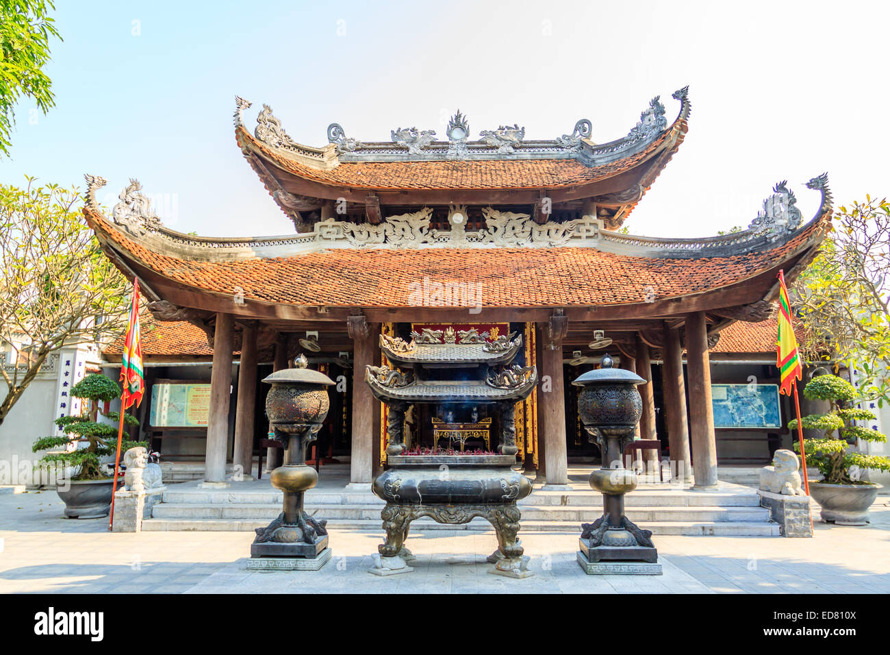 Vietnam temple in Hanoi, Vietnam Stock Photo - Alamy