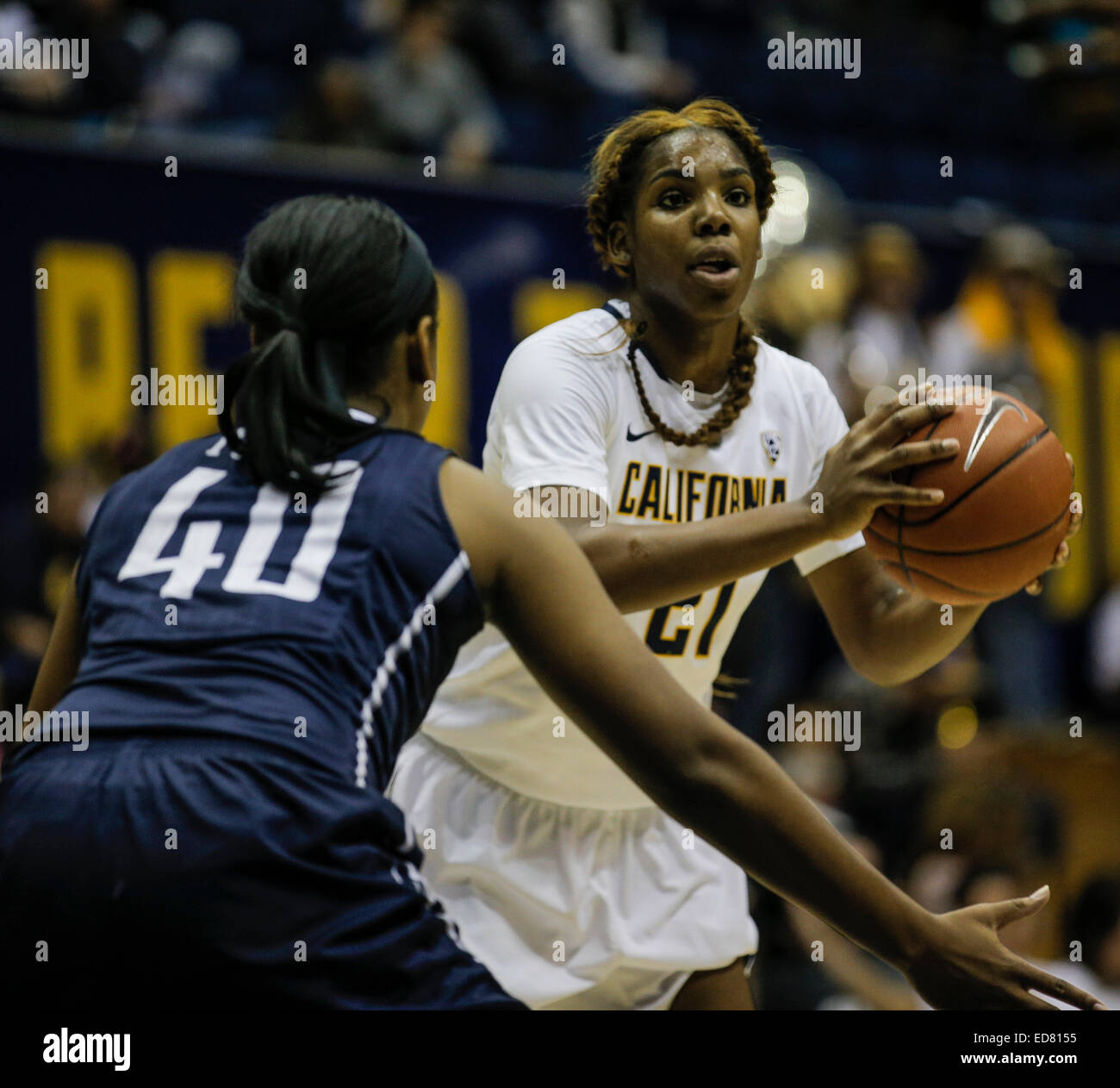 Berkeley CA. 29th Dec, 2014. California F # 21 Reshanda Gray in the ...