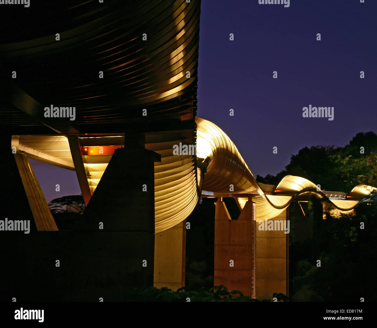 Henderson wave bridge,Modern pedestrian bridge connecting National ...