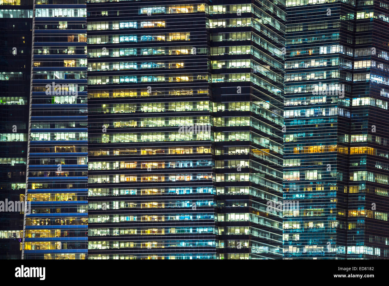 Office Building background at night Stock Photo - Alamy