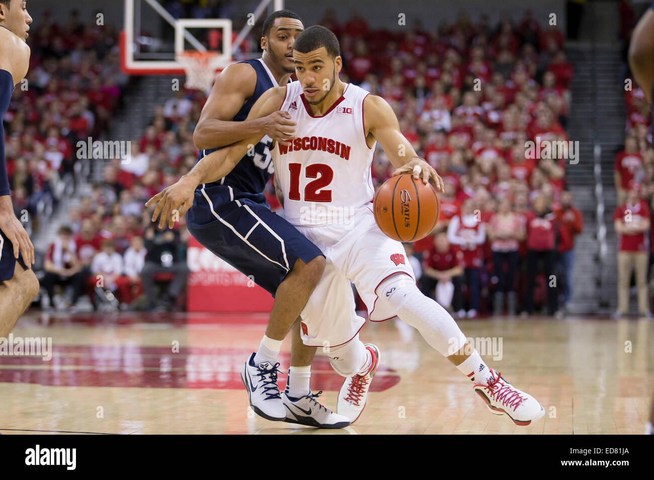 December 31, 2014: Wisconsin Badgers guard Traevon Jackson #12 is ...