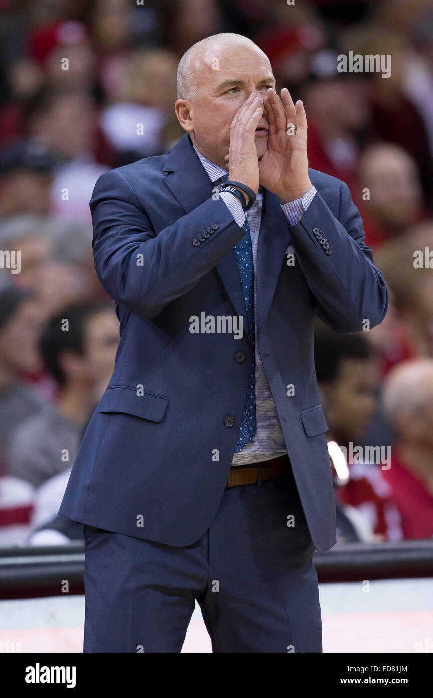 December 31, 2014: Penn State coach Patrick Chambers yells out ...