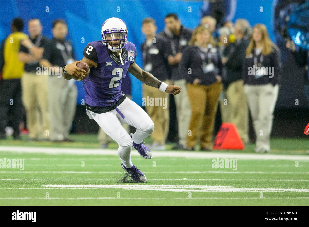 Atlanta, GA, USA. 31st Dec, 2014. TCU QB Trevone Boykin (2) during the ...