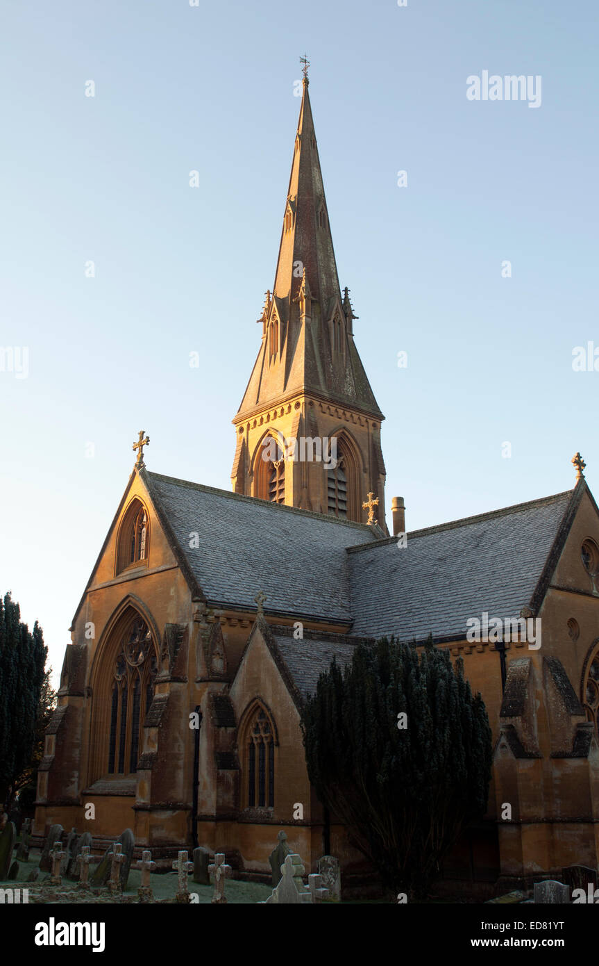 St. Andrew`s Church, Toddington, Gloucestershire, England, UK Stock ...