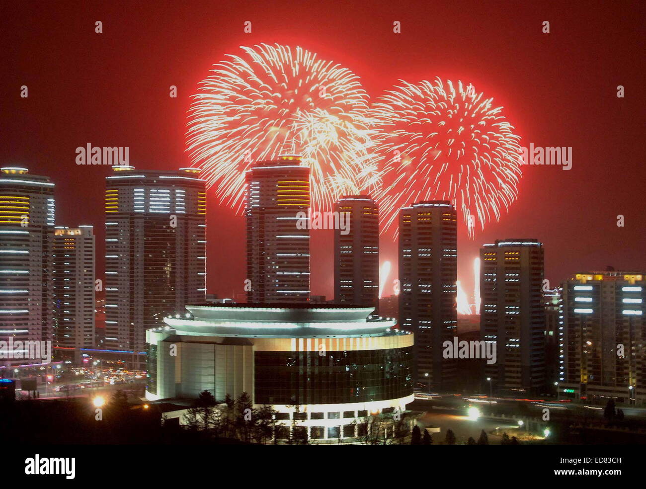 Pyongyang. 1st Jan, 2015. Photo provided by Korean Central News Agency ...