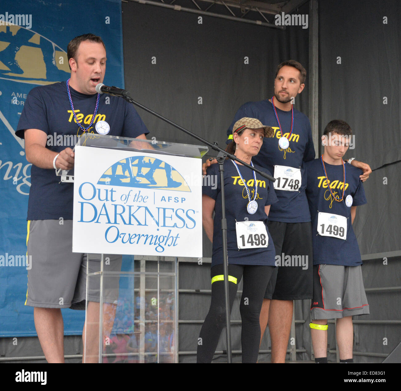 Gia Allemand Family Participates in Suicide Awareness Walk including ...
