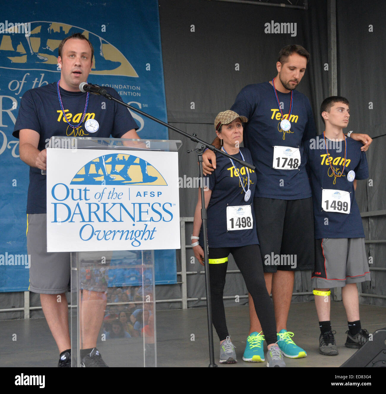 Gia Allemand Family Participates in Suicide Awareness Walk including ...
