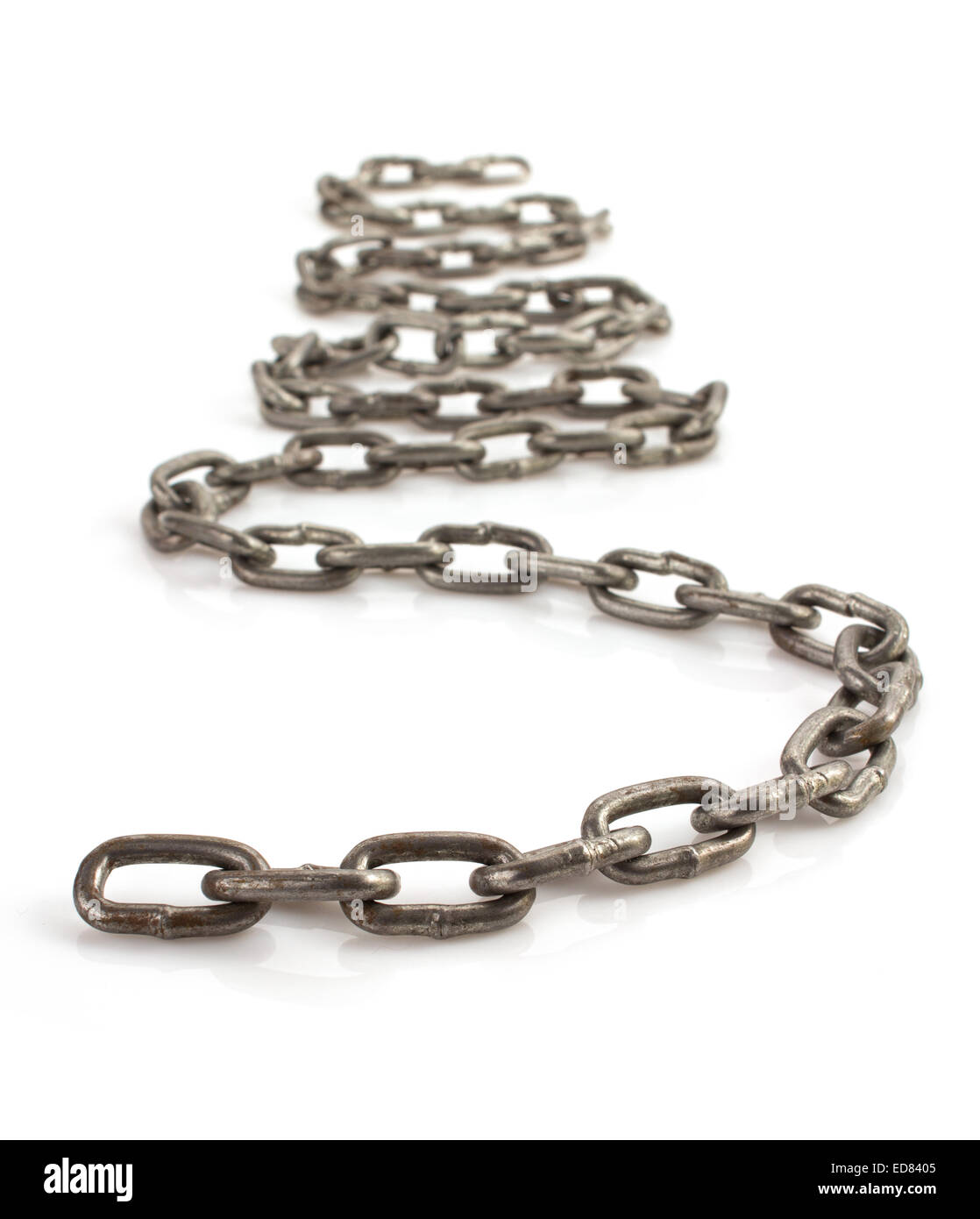metal chain isolated on white background Stock Photo - Alamy