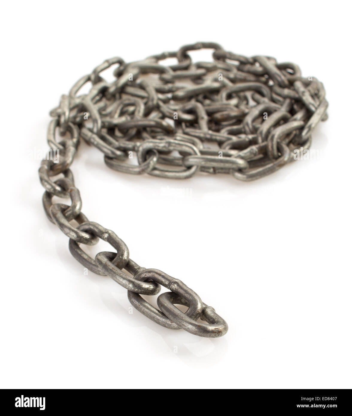 metal chain isolated on white background Stock Photo - Alamy