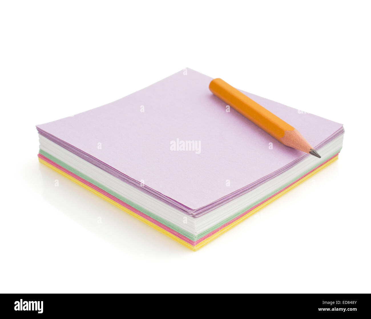 note paper isolated on white background Stock Photo - Alamy