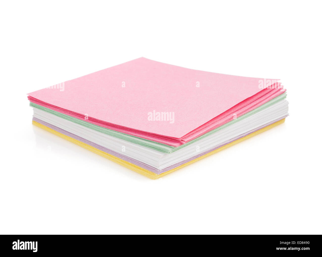 note paper isolated on white background Stock Photo - Alamy