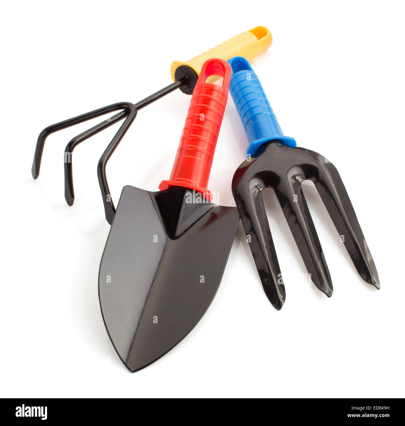 garden tools isolated on white background Stock Photo - Alamy