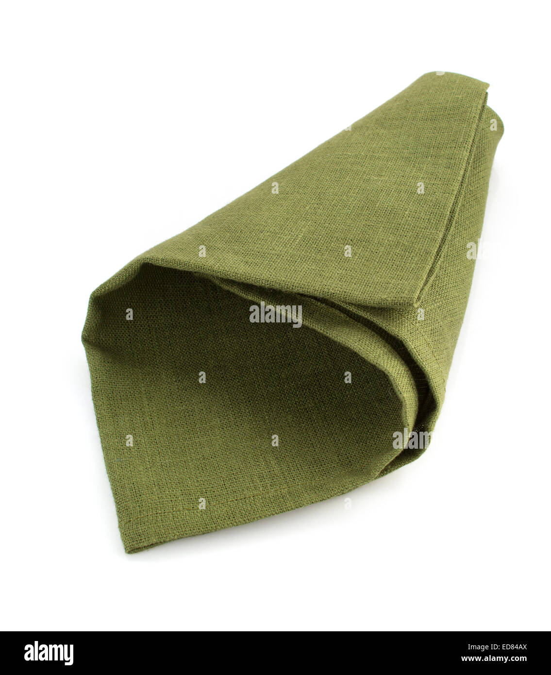 folded napkin isolated on white background Stock Photo - Alamy