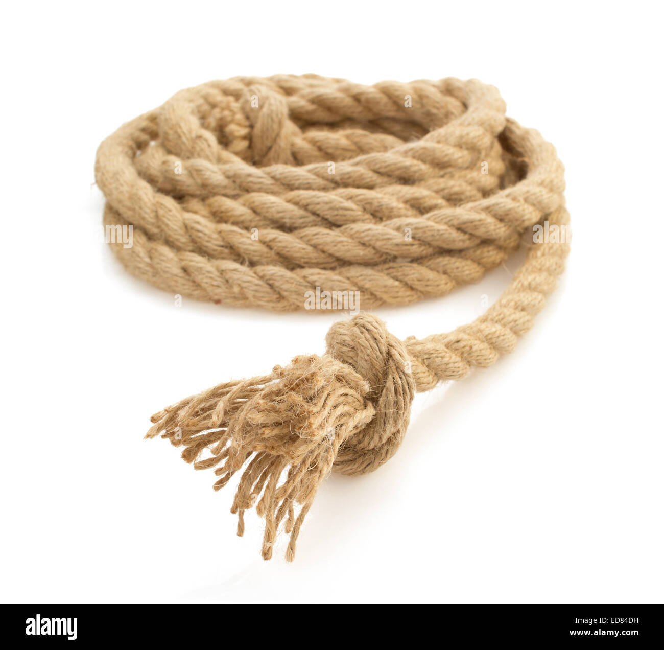 ship rope isolated on white background Stock Photo - Alamy