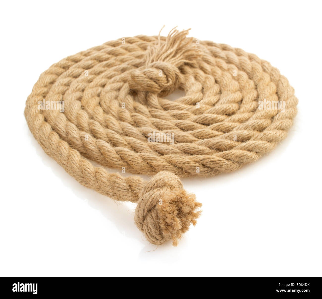 ship rope isolated on white background Stock Photo - Alamy