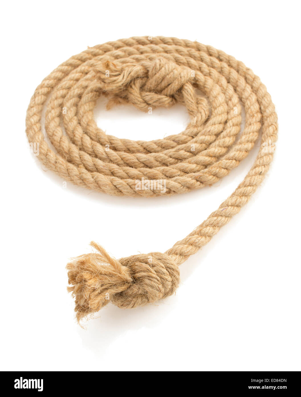 ship rope isolated on white background Stock Photo - Alamy