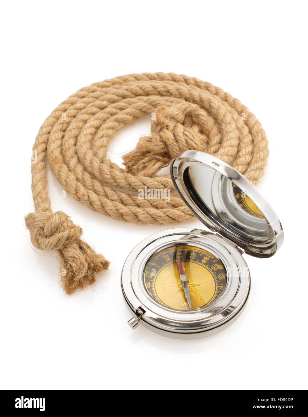 Compass on yacht Cut Out Stock Images & Pictures - Alamy