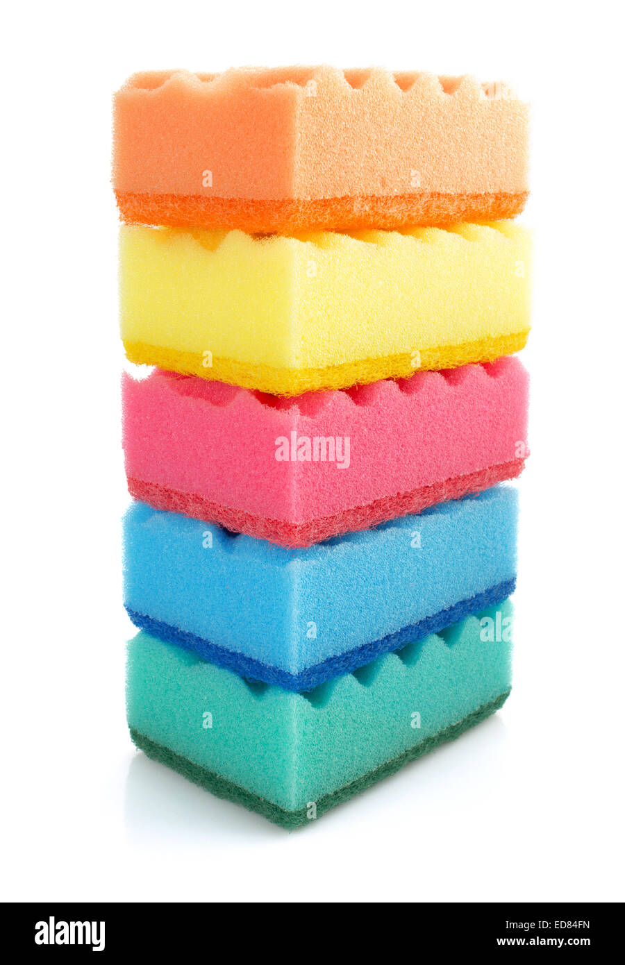 cleaning sponge isolated on white background Stock Photo - Alamy