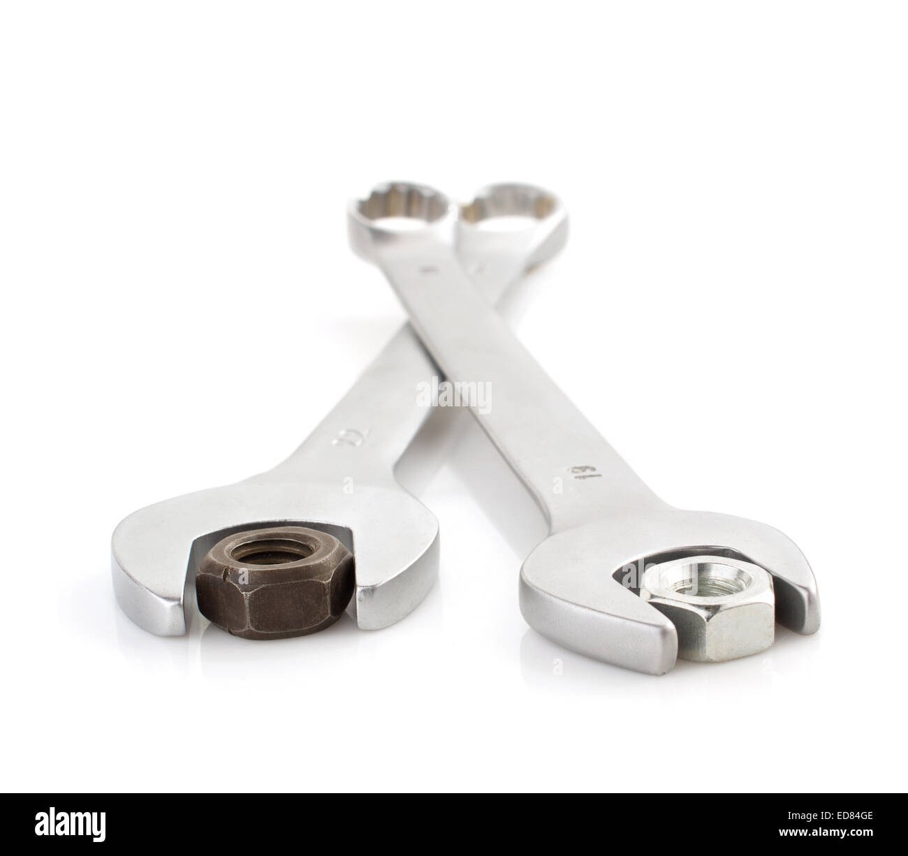wrench tool isolated on white background Stock Photo - Alamy