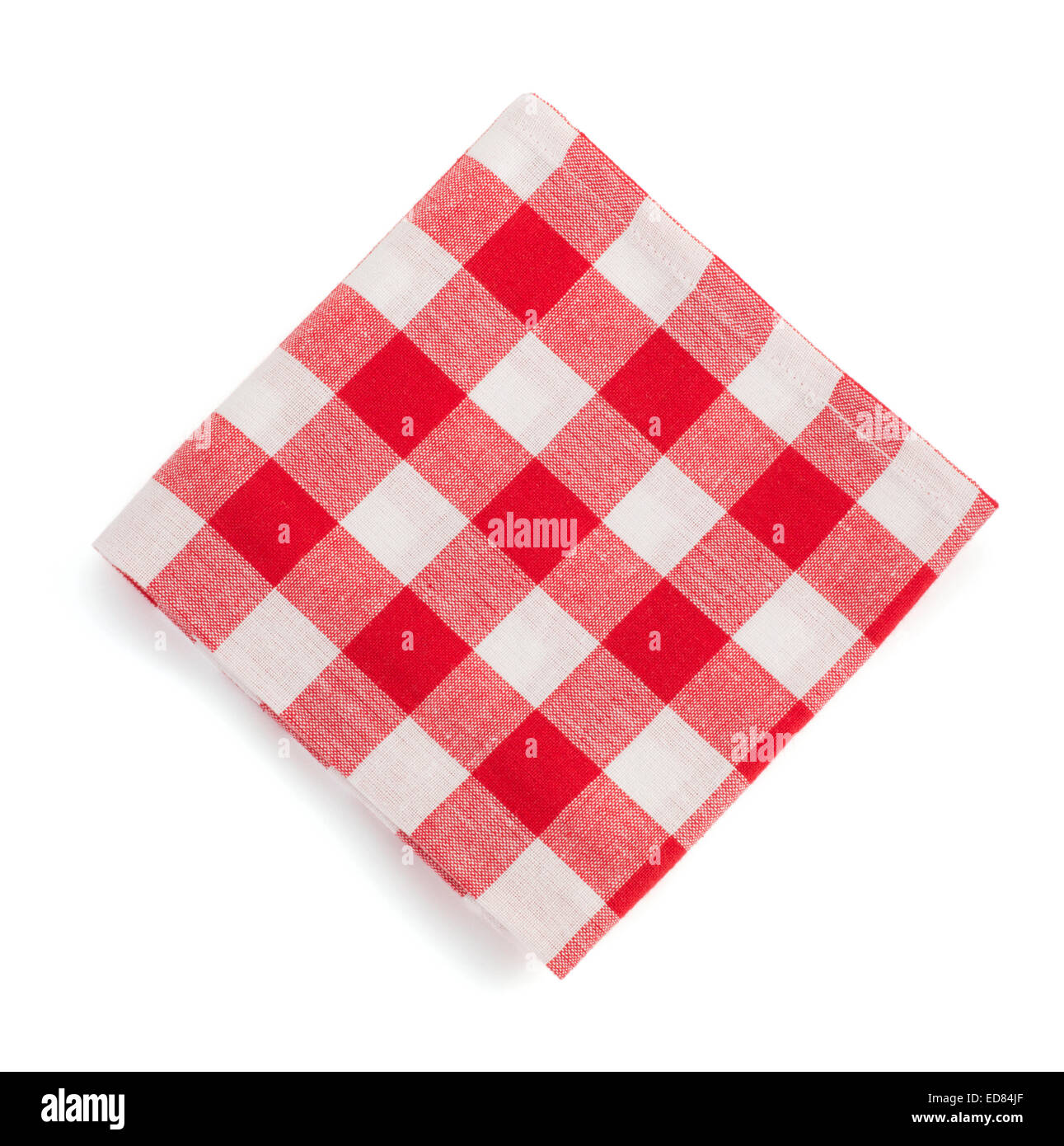 folded napkin isolated on white background Stock Photo - Alamy