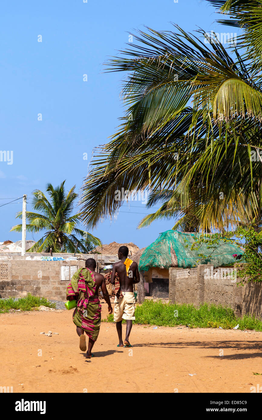 Ada Foah fishing village, Greater Accra, Ghana, Africa Stock Photo - Alamy