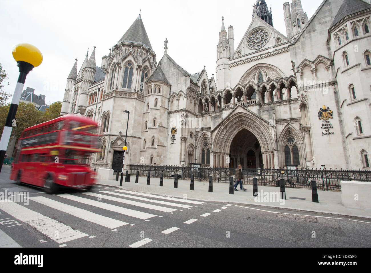 General View GV of The Royal Courts of Justice, home to the Court of ...
