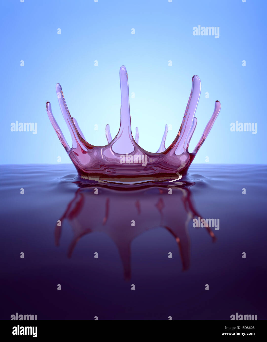 Splash - water crown Stock Photo - Alamy