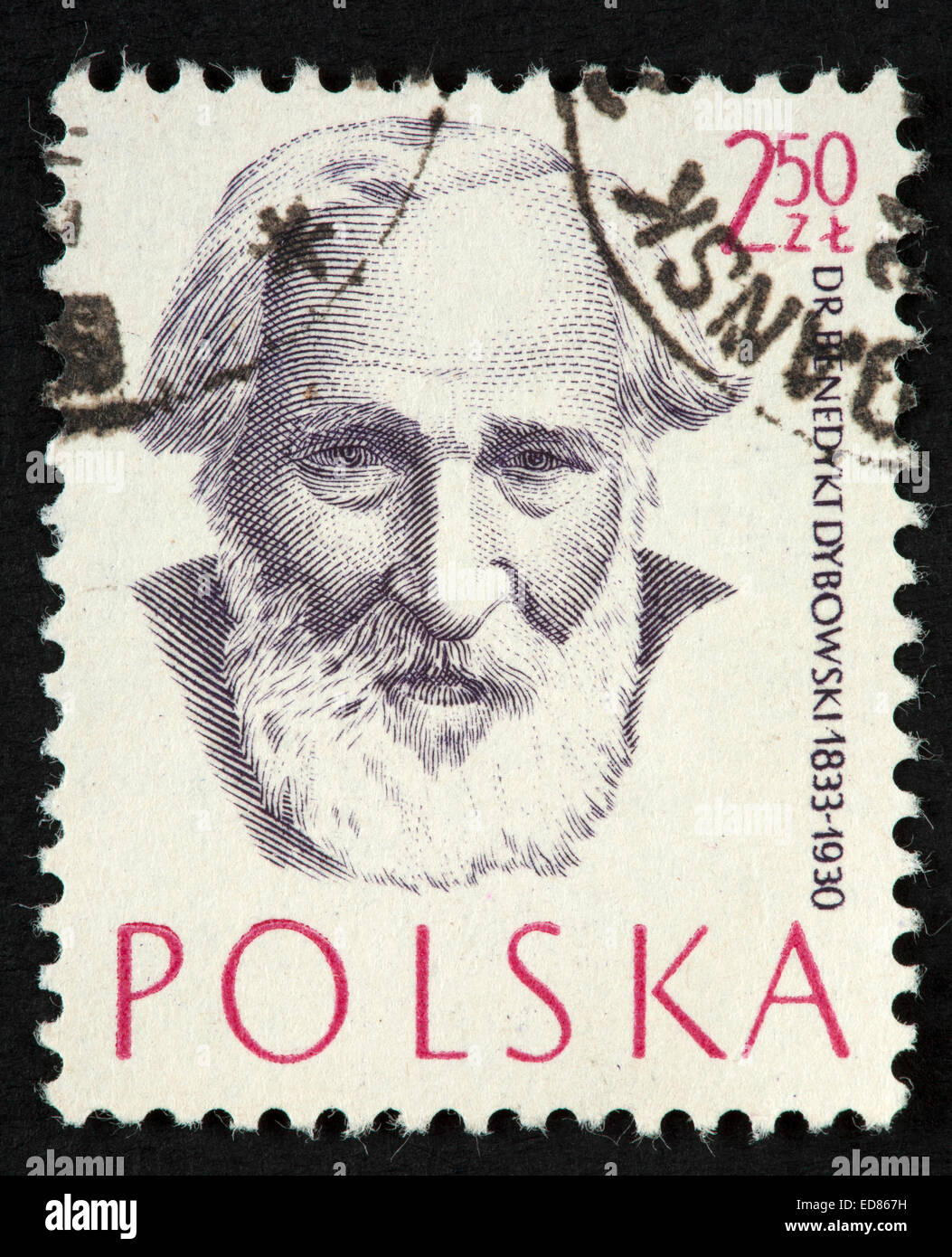 Polish postage stamp Stock Photo - Alamy