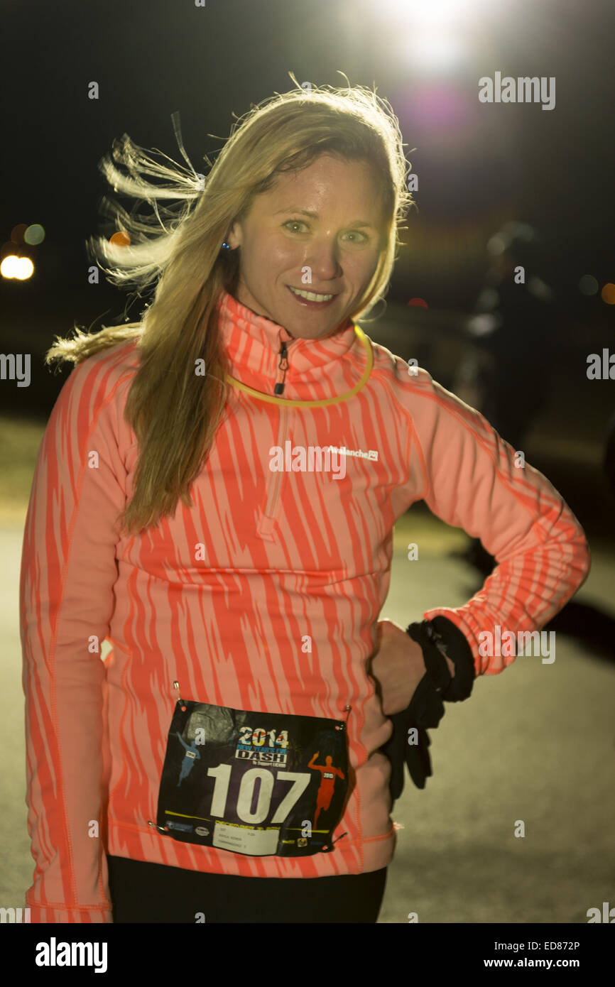 East Meadow, New York, USA. 1st Jan, 2015. Runner KAYLA KENDA, of ...