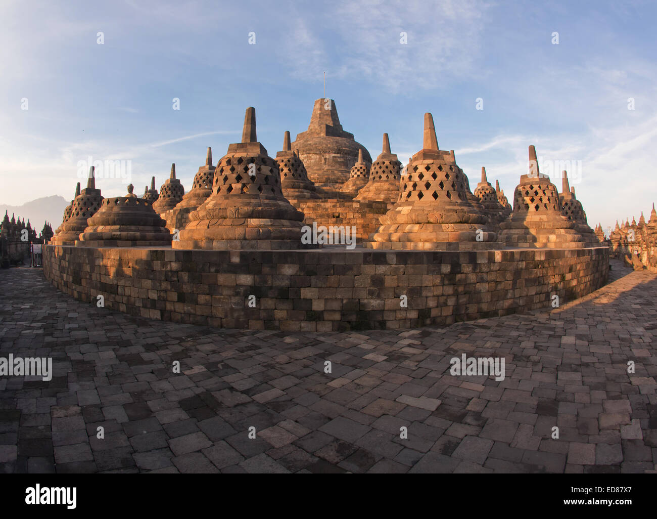 Architecture Borobudur Temple Stupa Ruin in Yogyakarta Indonesia Stock ...